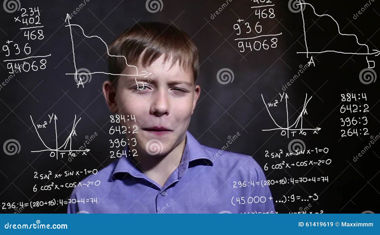 Student Teen Boy Talking Science Formula Math Stock Video - Video of ...