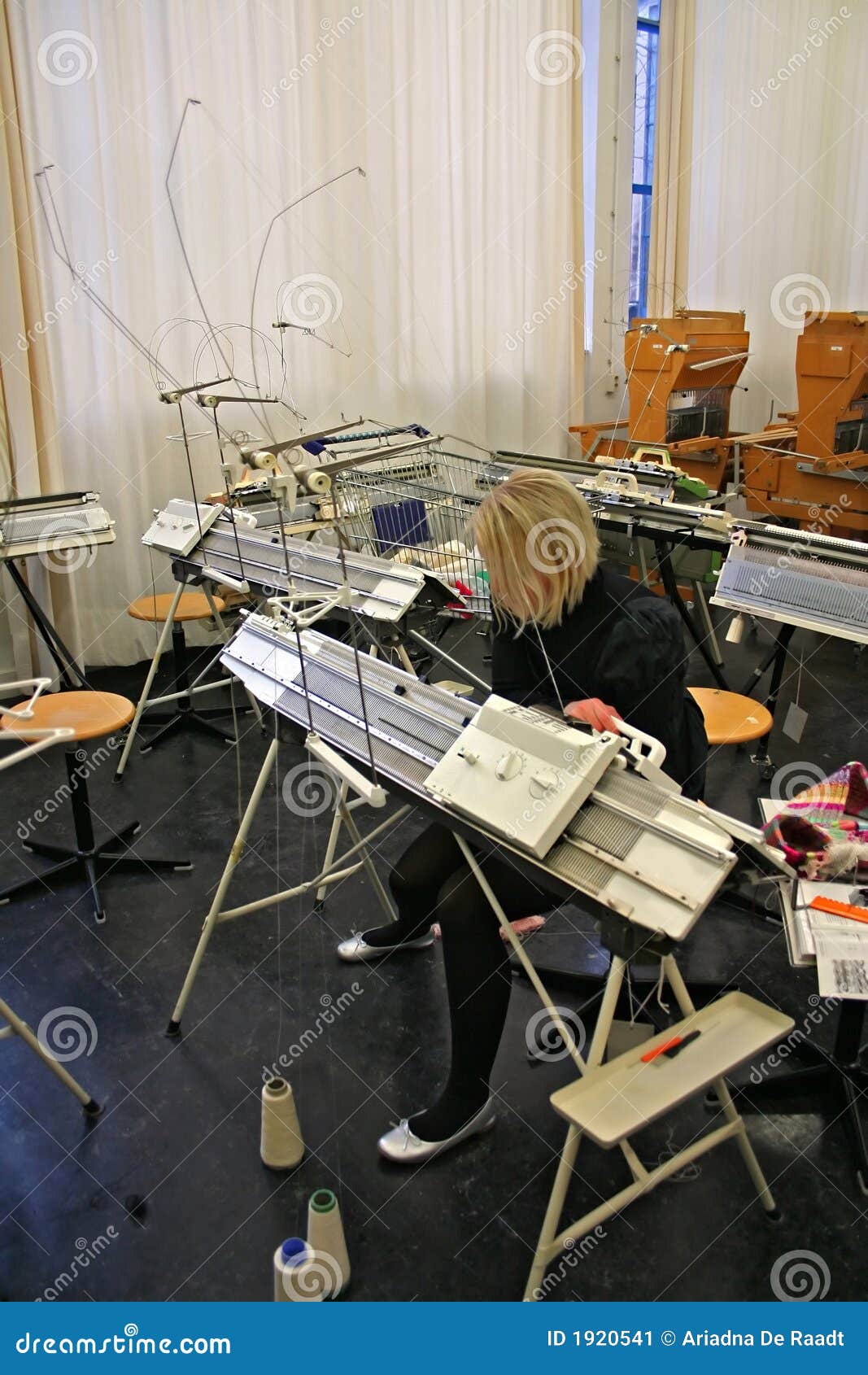 Student of textile subject stock image. Image of wool - 1920541