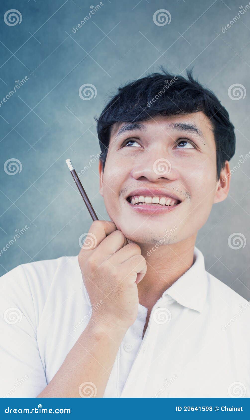 Student Thinking stock photo. Image of lifestyle, smiling - 29641598