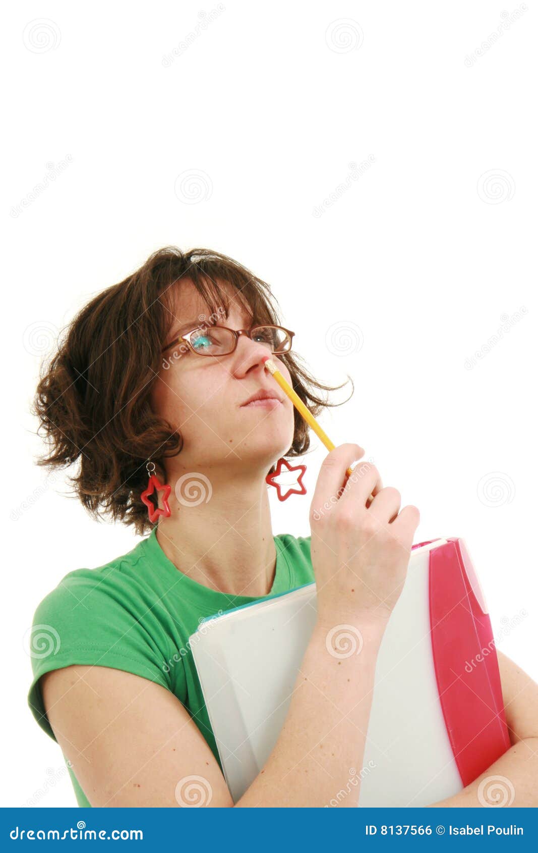 Student thinking stock photo. Image of student, nerds - 8137566