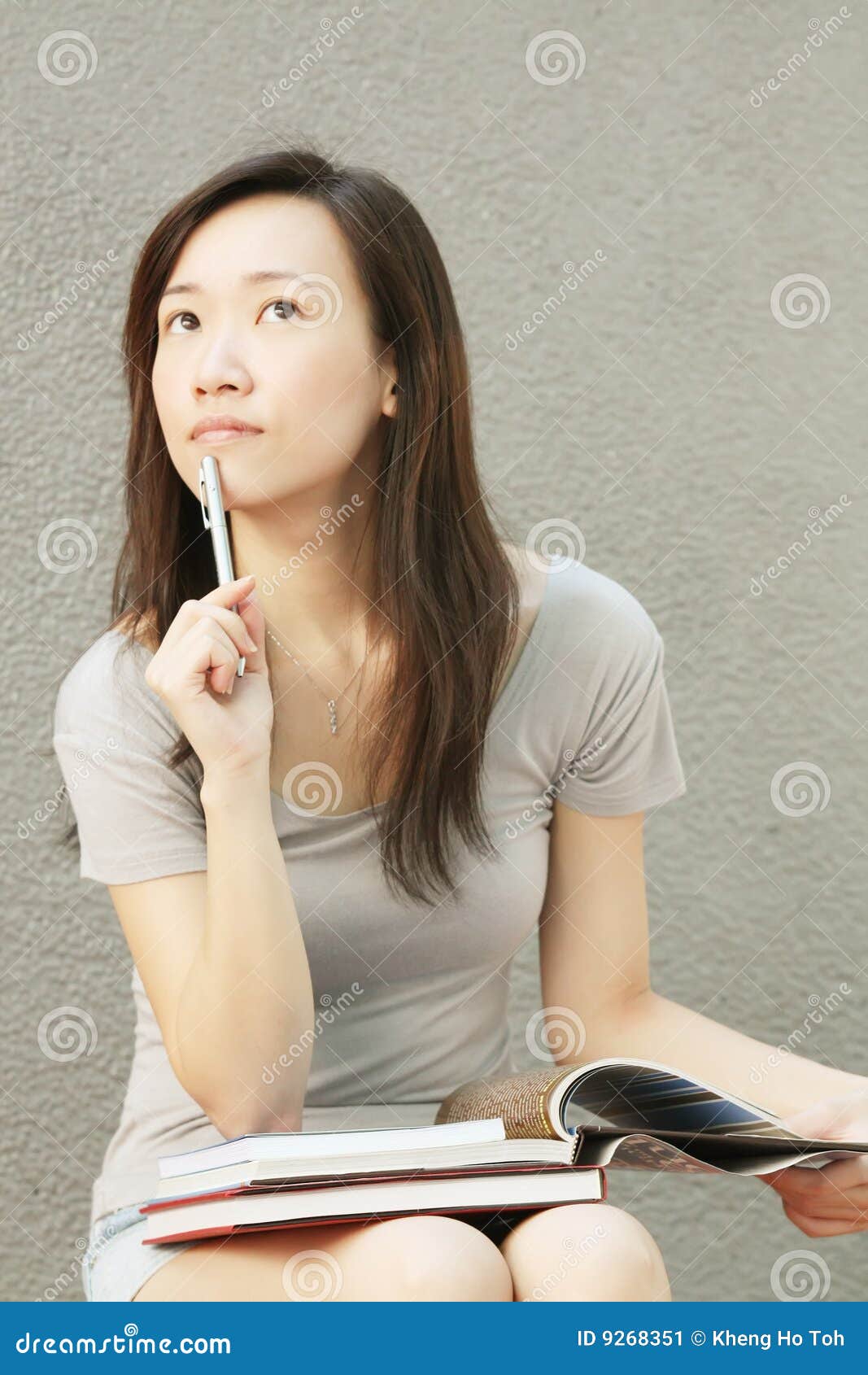 Student Thinking stock image. Image of career, future - 9268351