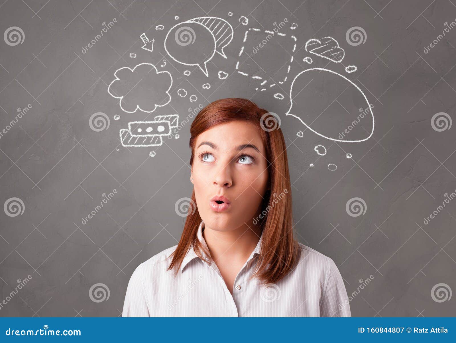 Student with Doodle Chat Concept Stock Image - Image of research ...