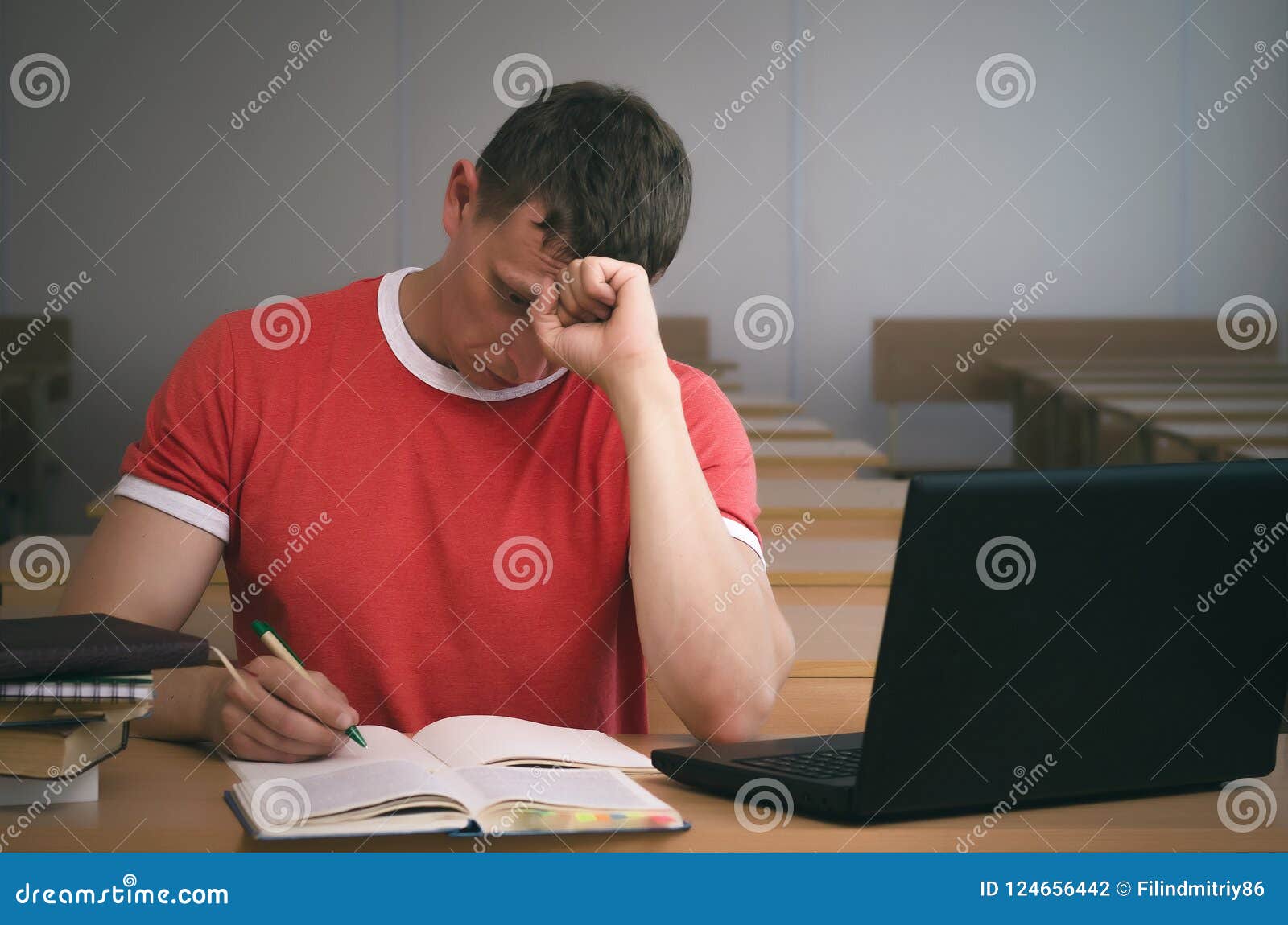Student. stock photo. Image of lecture, education, homework - 124656442