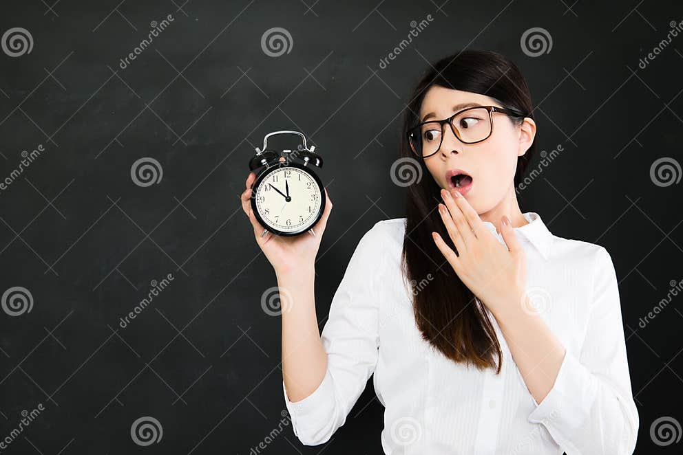 A Student To Be on Time is Basic Respect for School Stock Image - Image ...
