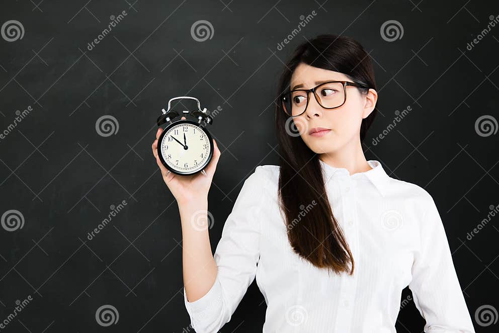 A Student To Be on Time is Basic for School Stock Image - Image of ...