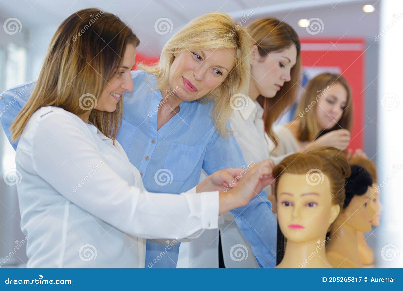 Student training on dummy stock image. Image of standing - 205265817