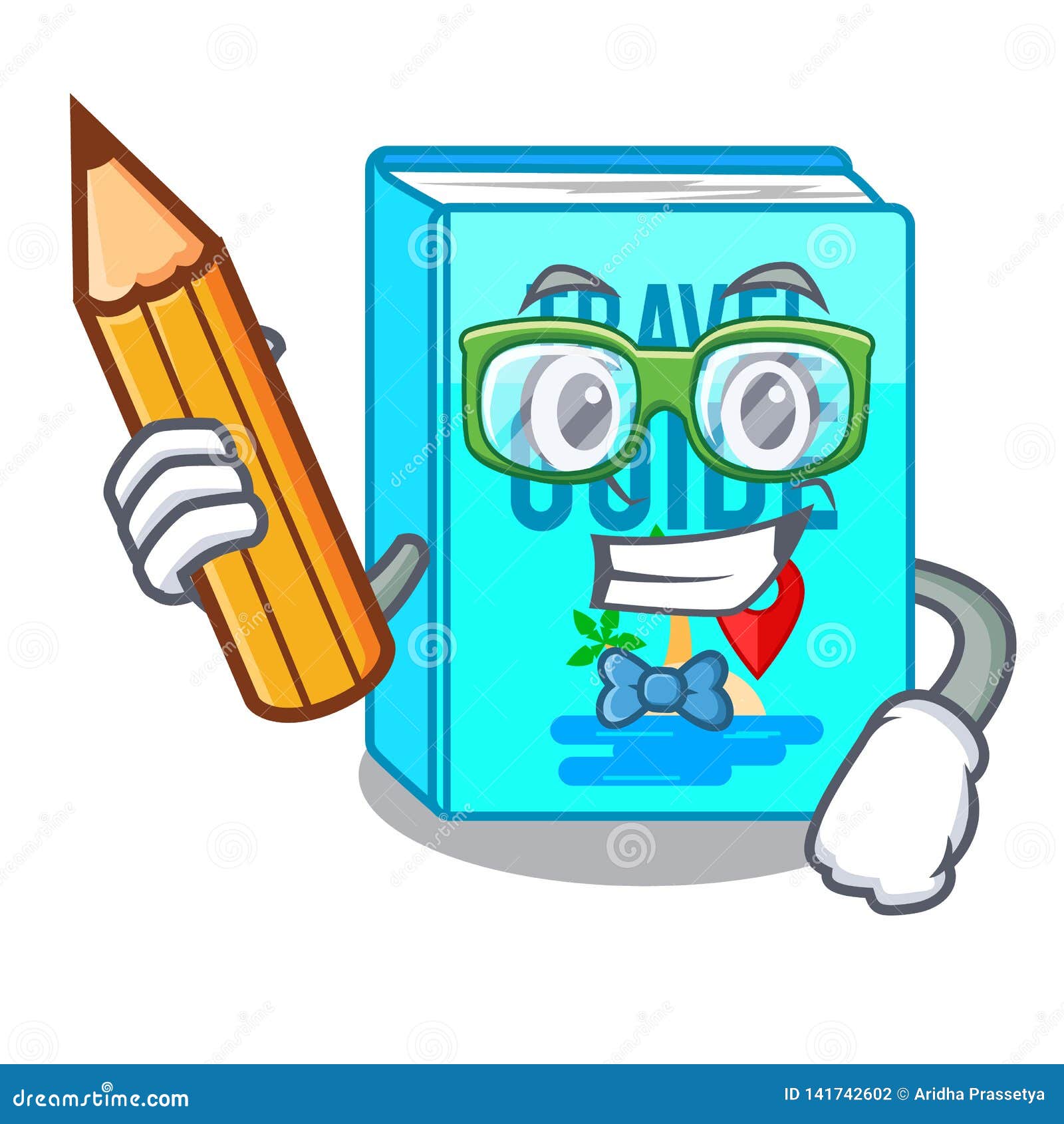 Student Travel Guide Book Isolated in Cartoon Stock Vector ...