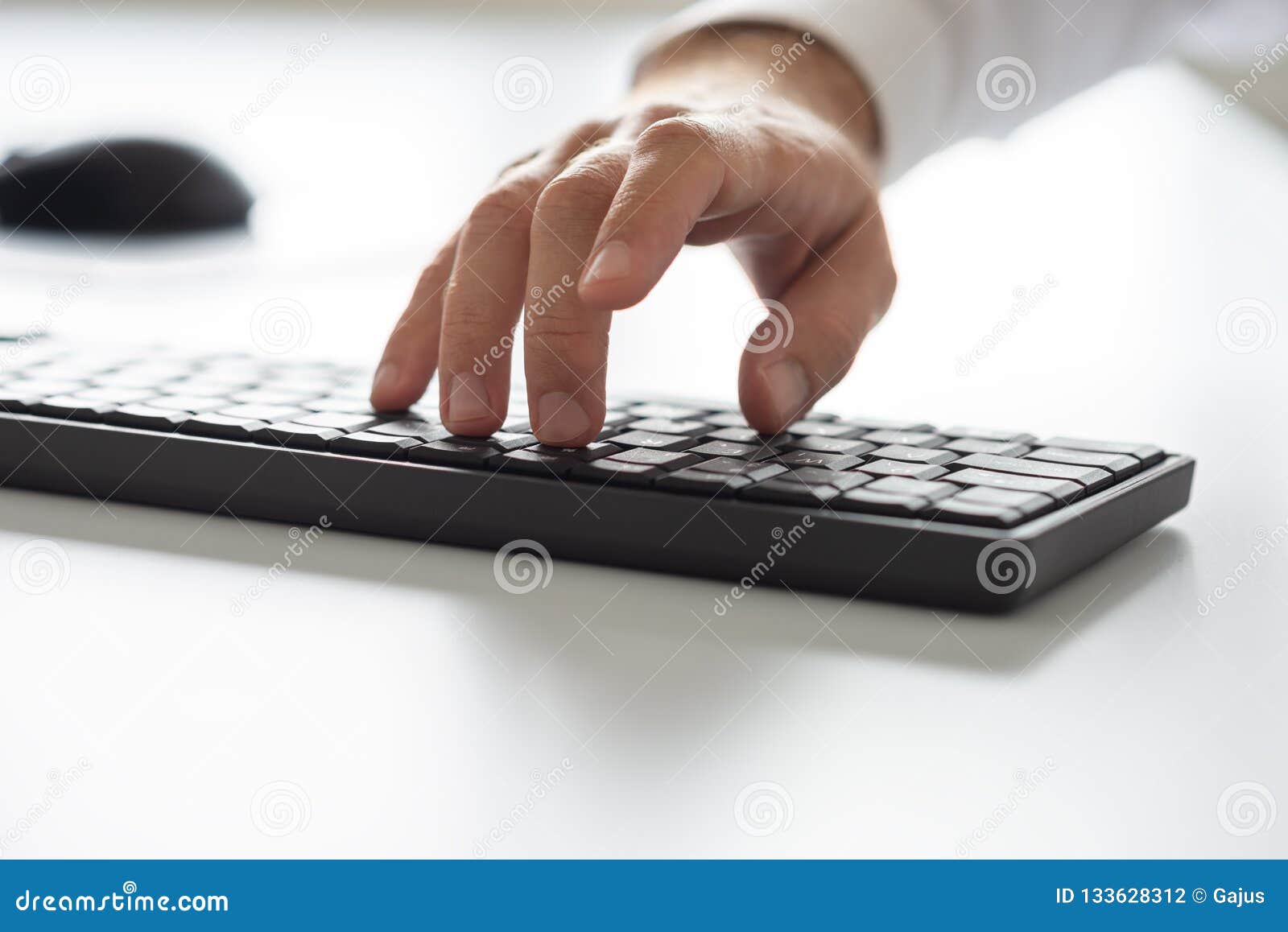 Student Typing on Computer Keyboard Stock Photo - Image of hand ...