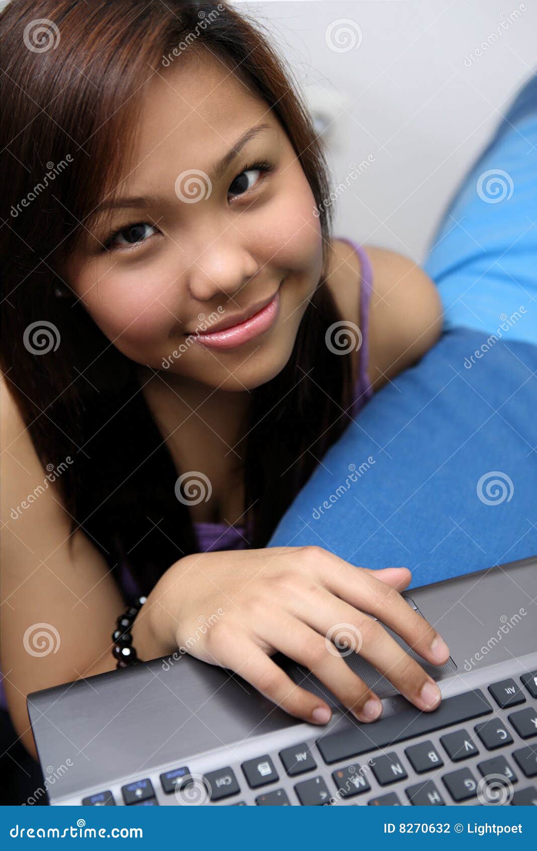 Student typing on laptop stock photo. Image of hand, student - 8270632