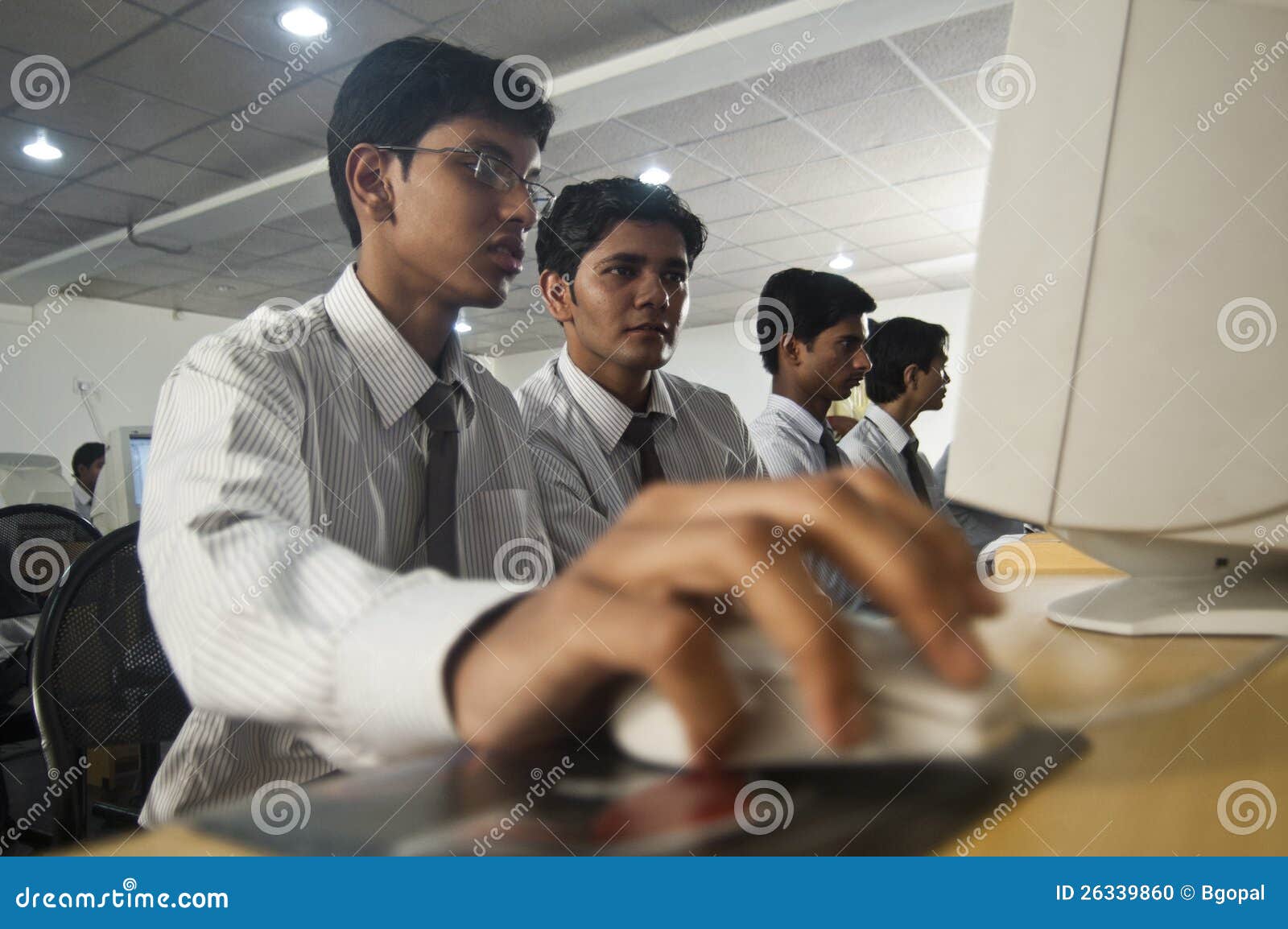 Student using computer editorial image. Image of young - 26339860