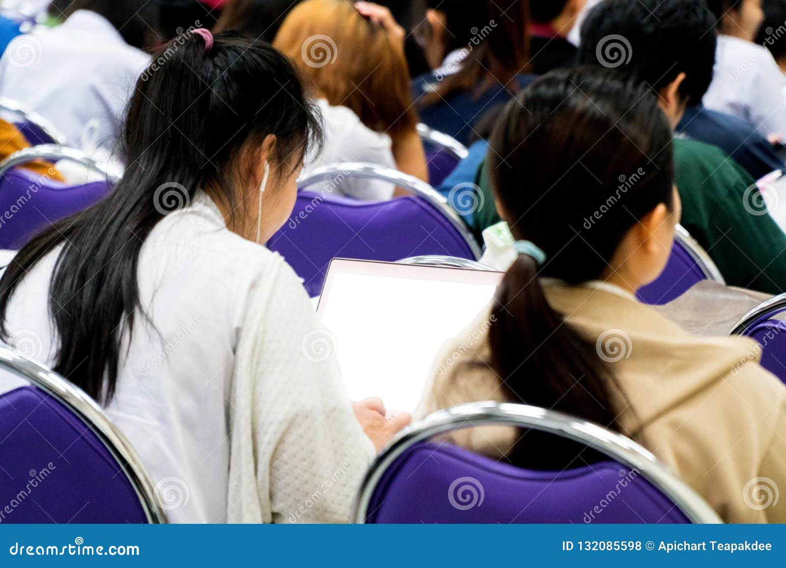 Student using laptop editorial stock photo. Image of university - 132085598