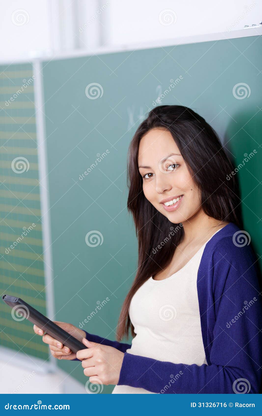 Student Using Tablet-pc in Classroom Stock Photo - Image of classroom ...