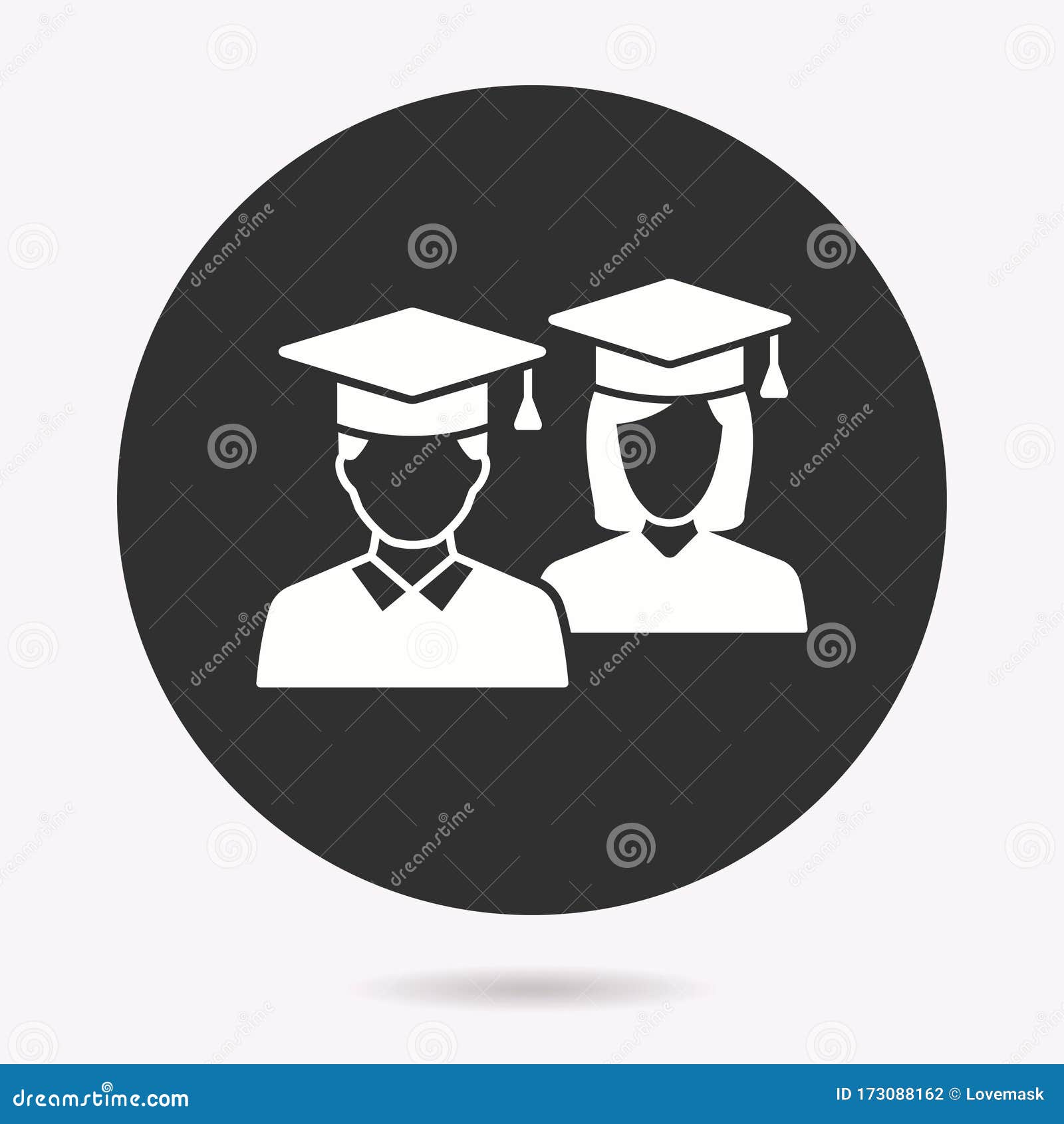 Student - Vector Icon. Illustration Isolated. Simple Pictogram Stock ...