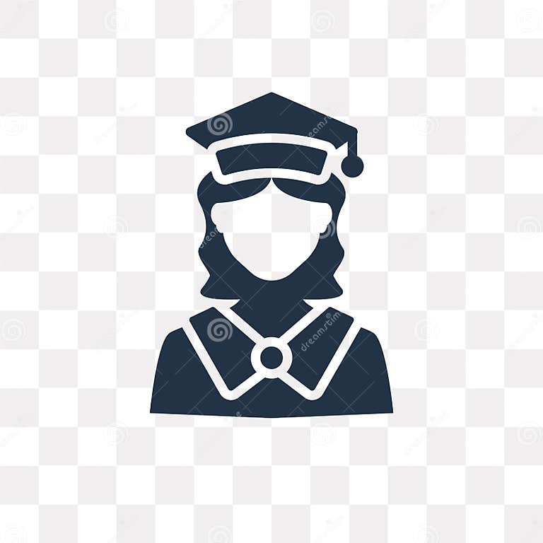 Student Vector Icon Isolated on Transparent Background, Student Stock ...