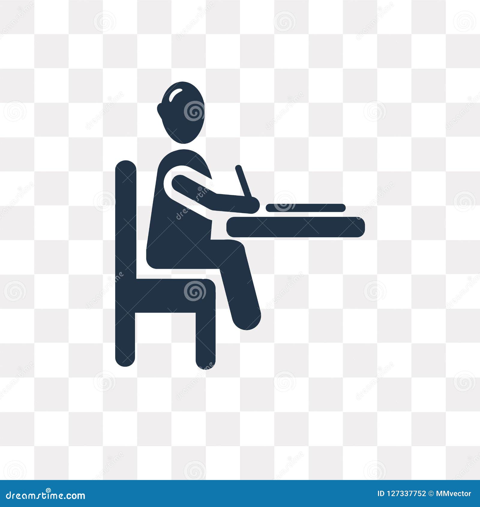 Student Vector Icon Isolated on Transparent Background, Student Stock ...