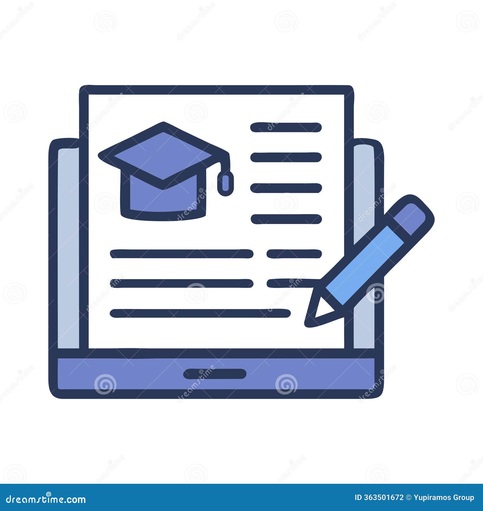 Student Visa Graduation Certificate Stock Image | CartoonDealer.com ...