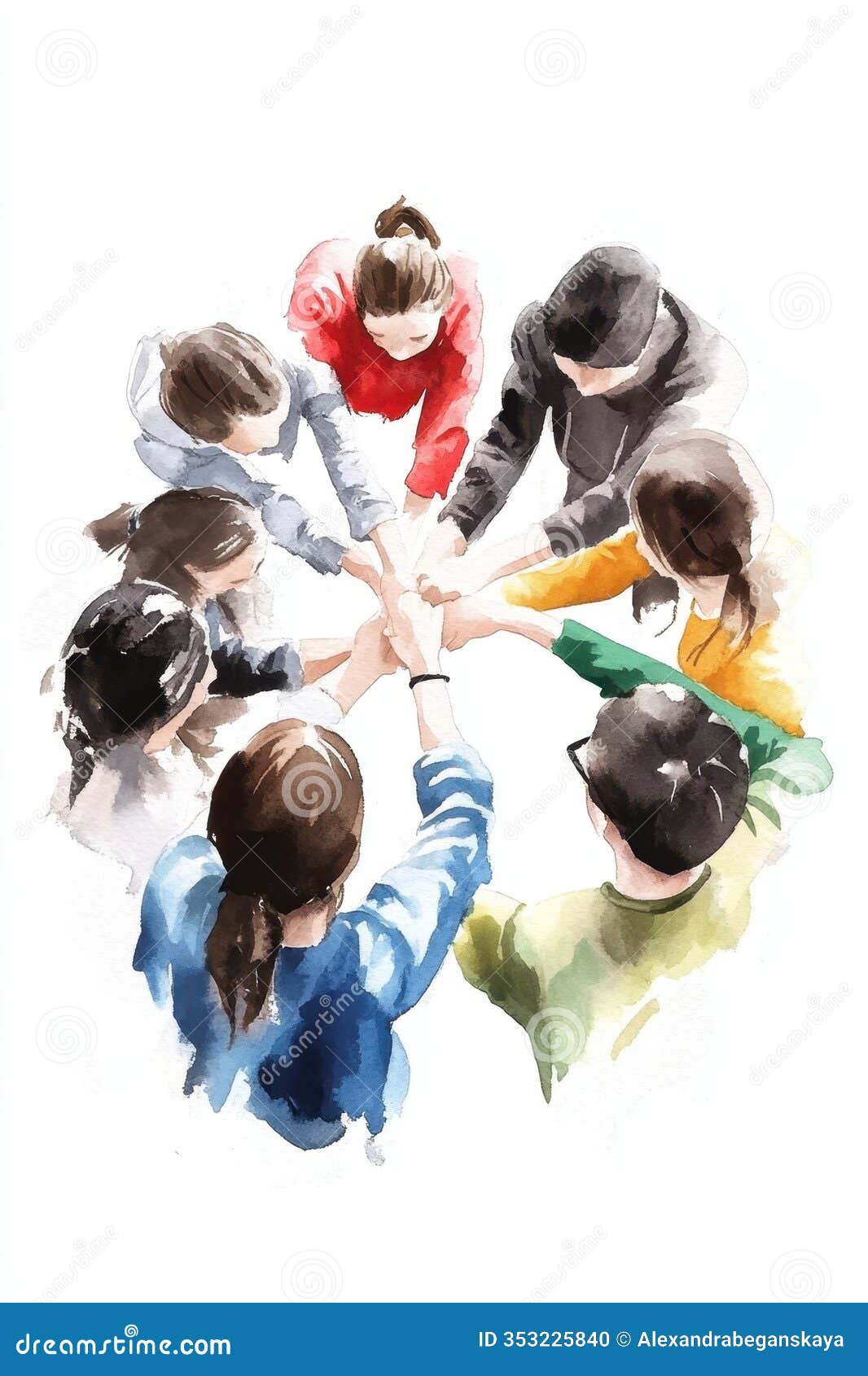 Student Volunteering Week Teamwork and Unity Concept with Diverse Group ...