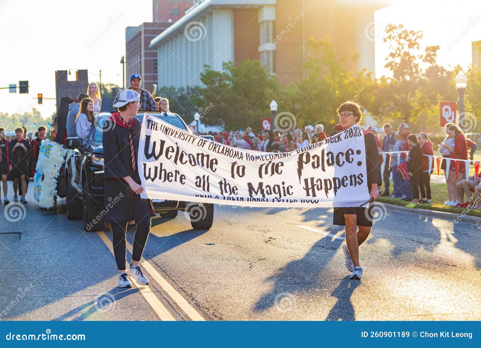 Student Walking in Homecoming Parade Editorial Stock Image - Image of ...