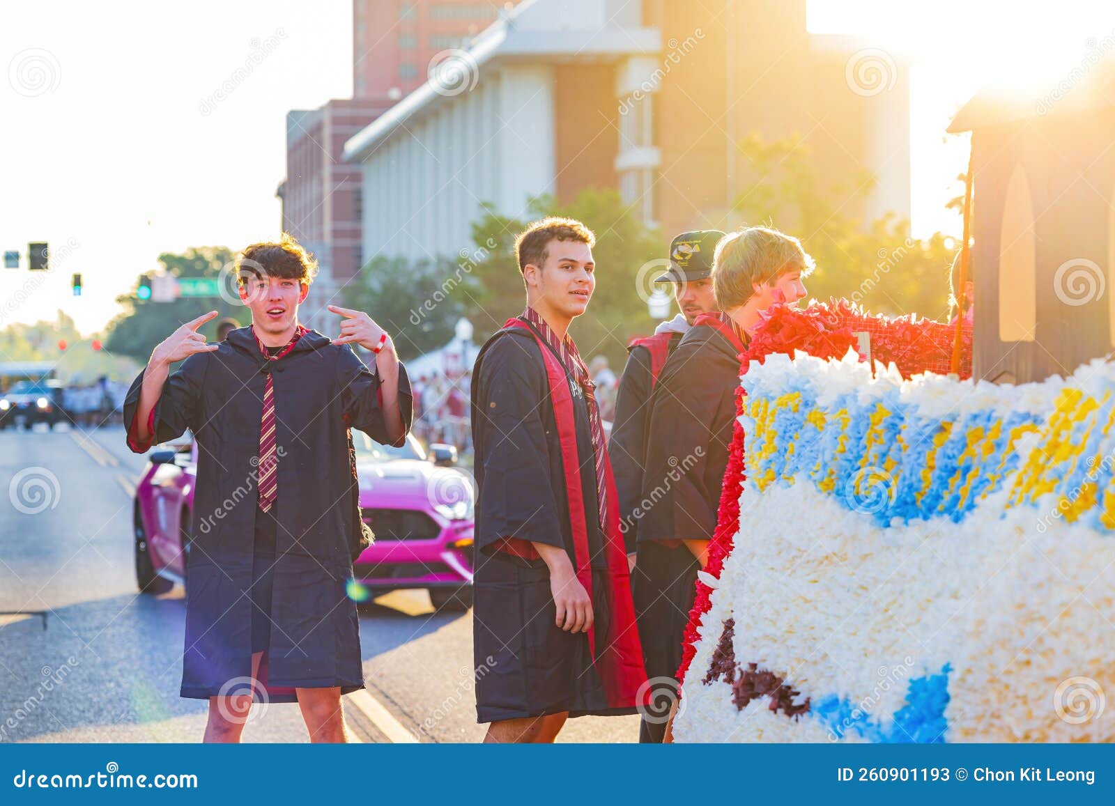 Student Walking in Homecoming Parade Editorial Stock Photo - Image of ...