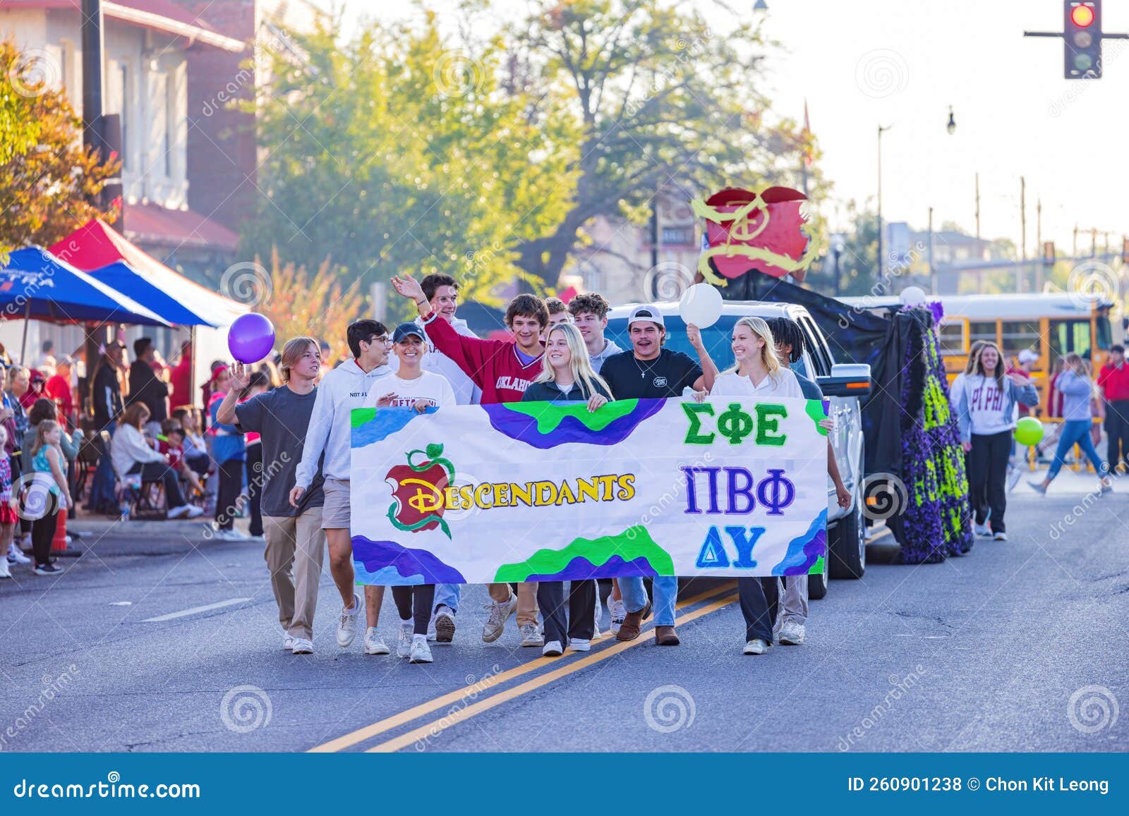 Student Walking in Homecoming Parade Editorial Stock Photo - Image of ...