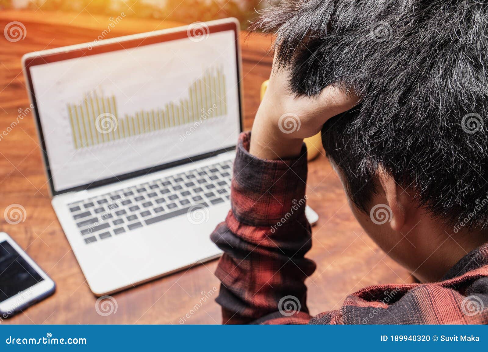 Student Watching Lesson Online and Studying from Home Stock Photo ...