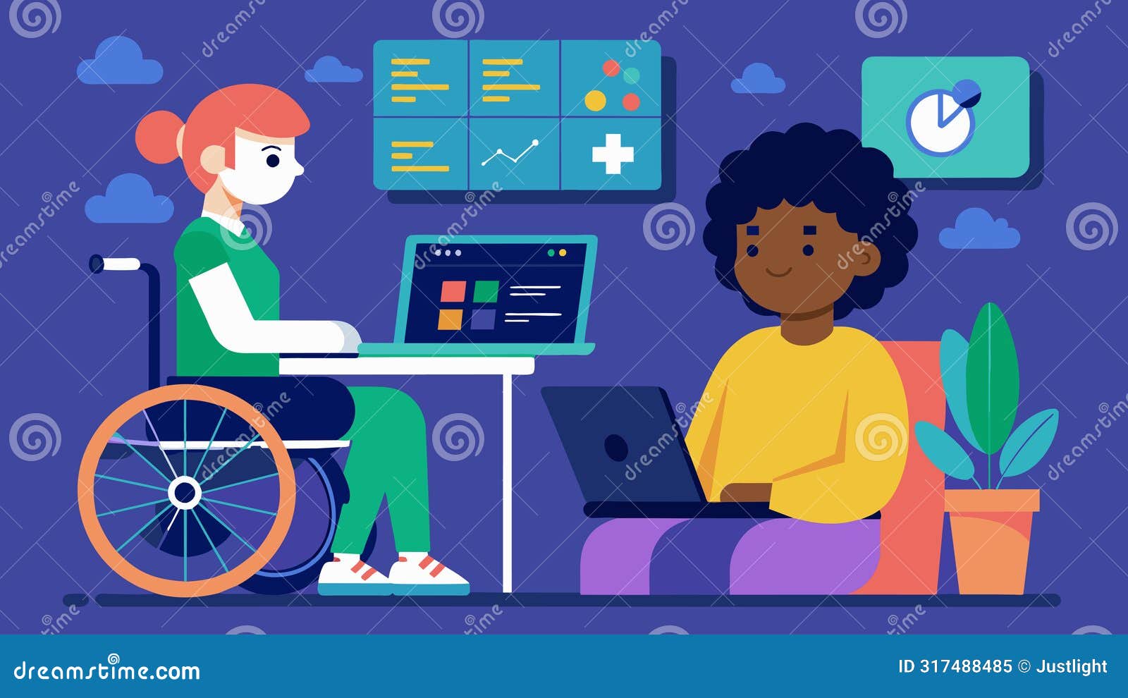 A Student With A Wheelchair Being Given The Opportunity To Code And ...