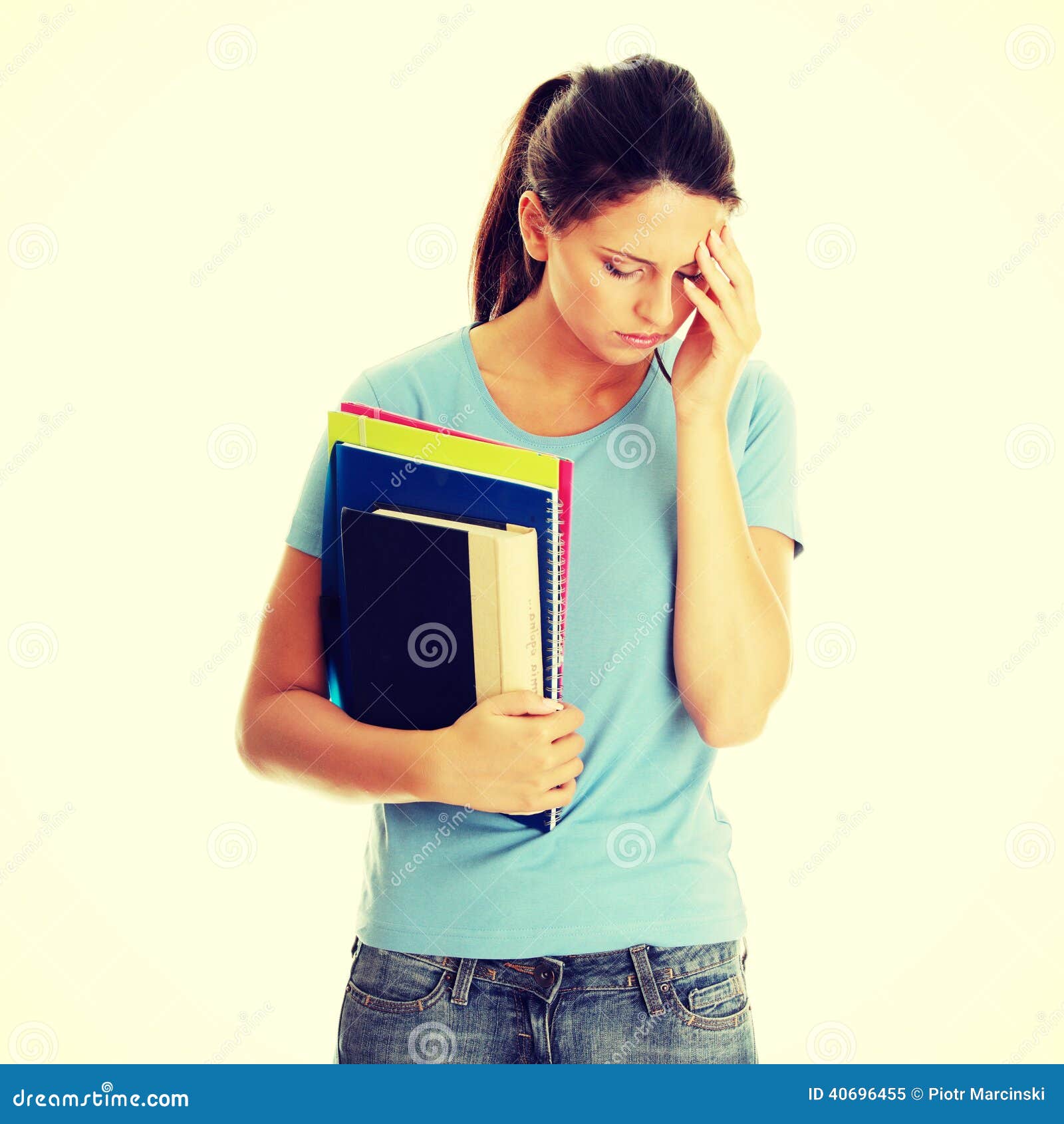 Student Woman with Depression Stock Image - Image of depressed, hipster ...