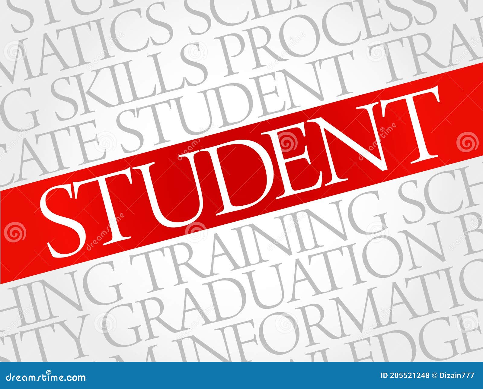 STUDENT word cloud stock illustration. Illustration of bachelor - 205521248