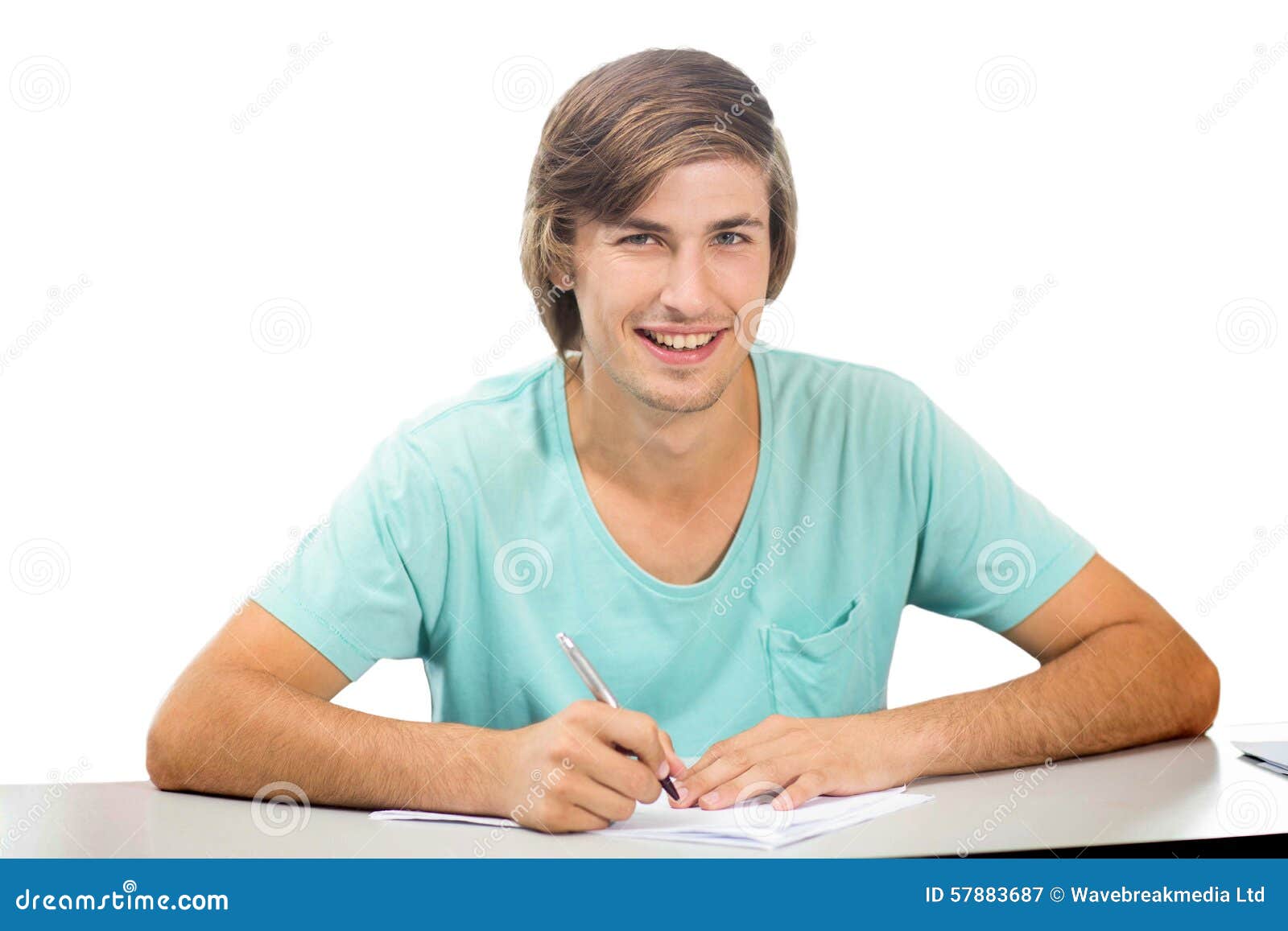 Student working hard stock image. Image of male, studying - 57883687