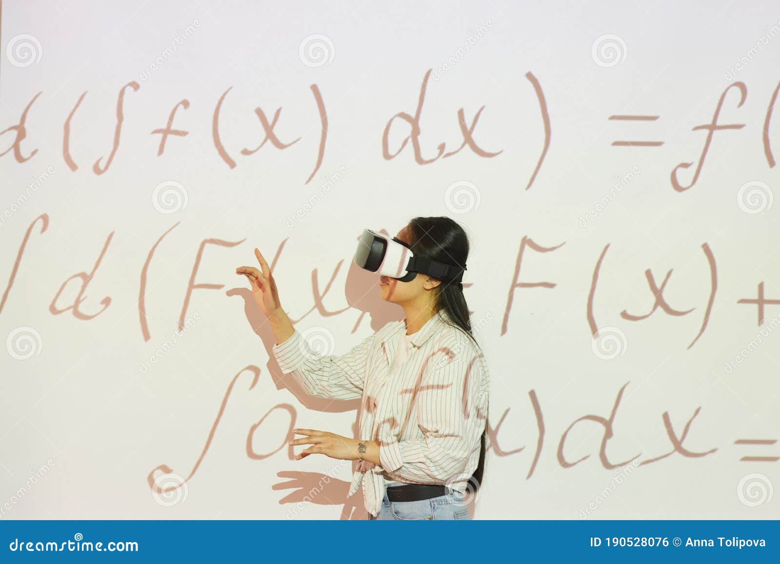 Student Working with Math Equation Stock Photo - Image of teenager ...