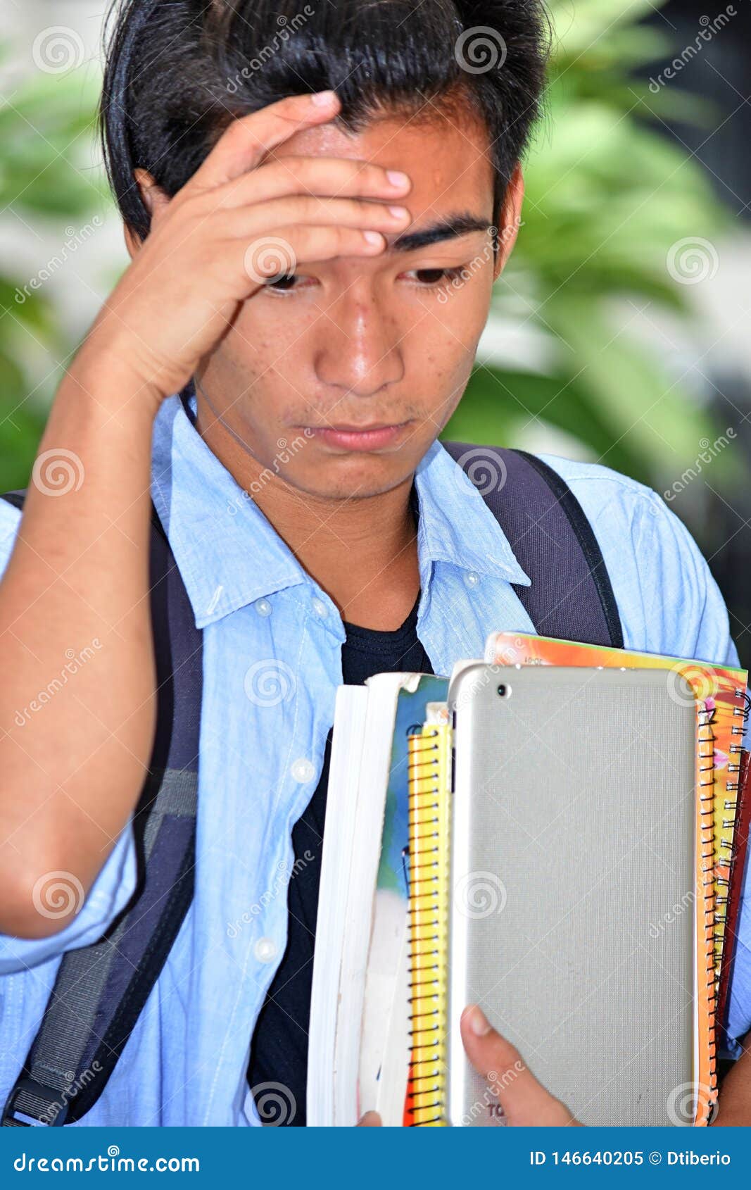 A Student and Worry stock image. Image of college, student - 146640205