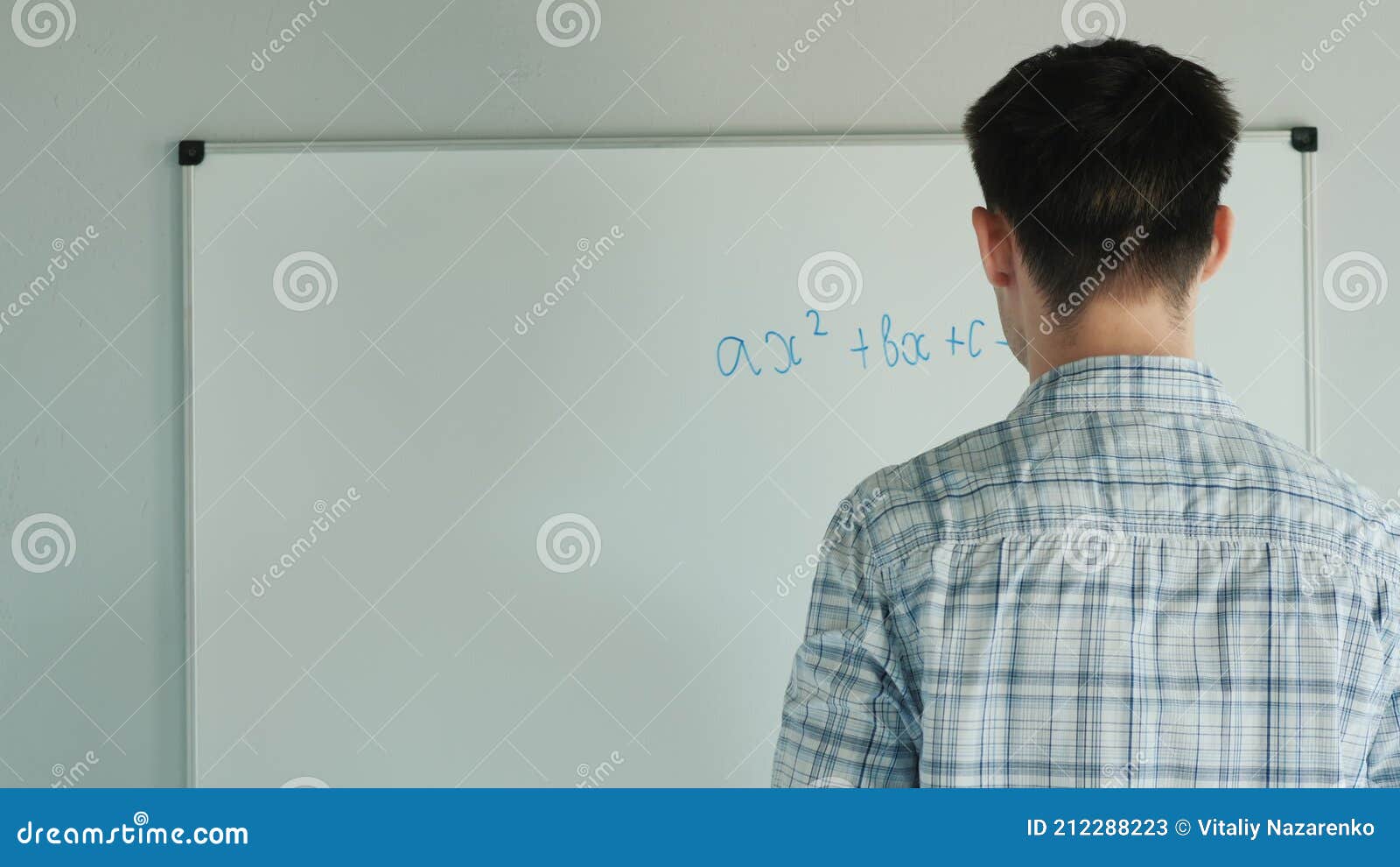 Student Writes on Equation Board Stock Video - Video of college ...