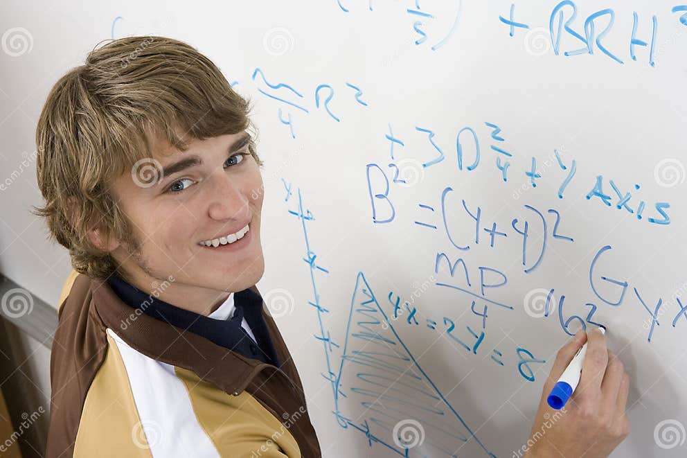 Student Writing on Board stock image. Image of hispanic - 29648179
