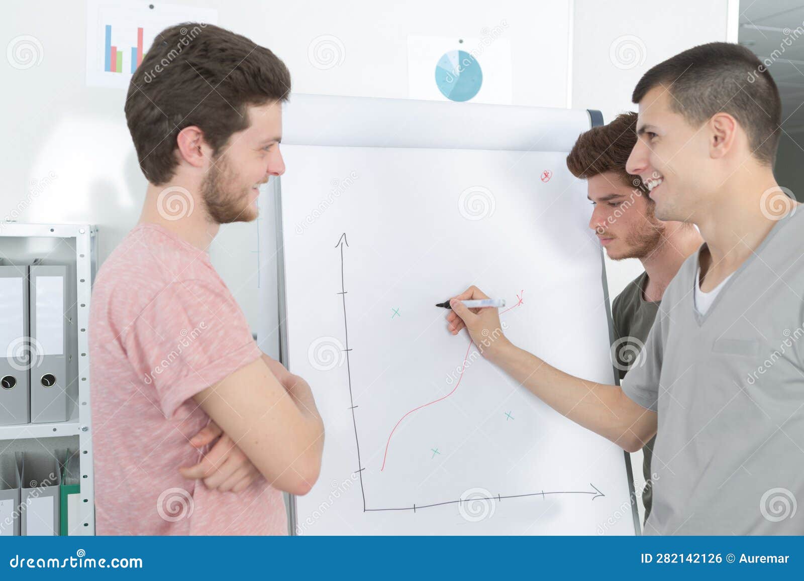 Student Writing Something on Blank White Board Stock Photo - Image of ...