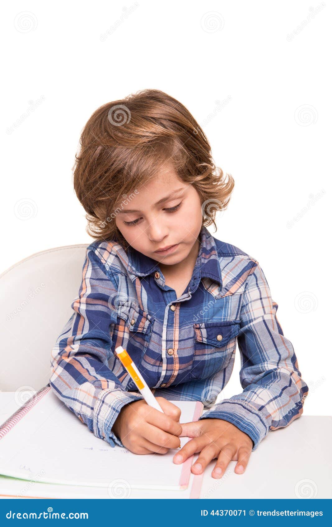 Student writting stock image. Image of primary, little - 44370071