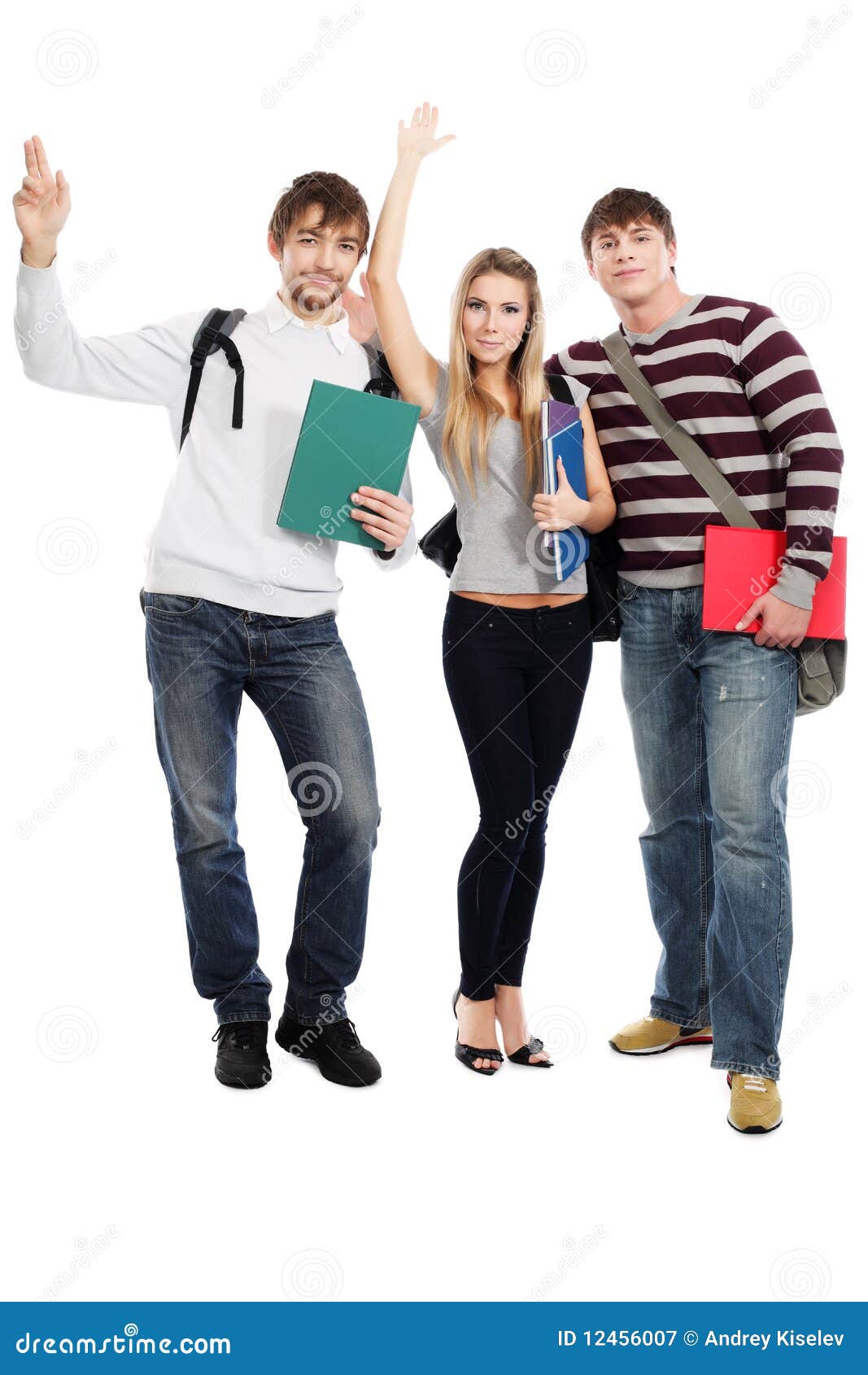 Studenten stockbild. Bild von kursteilnehmer, glücklich - 12456007