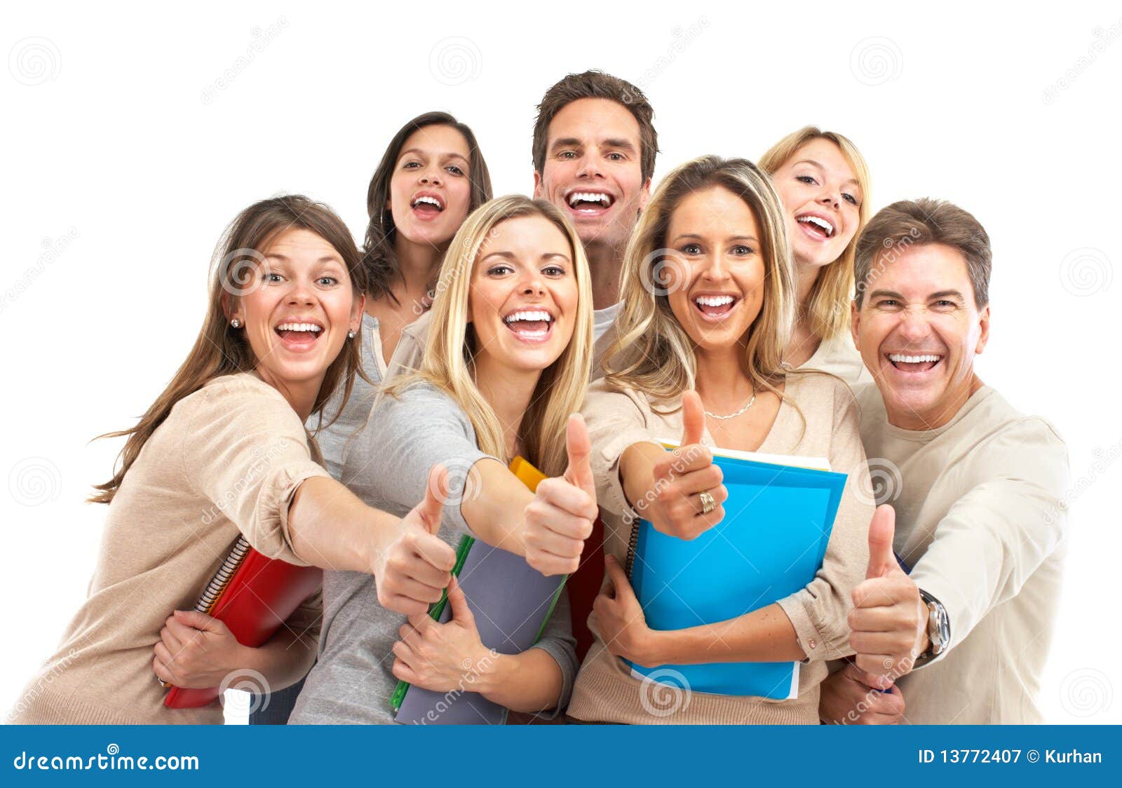 Students stock image. Image of beautiful, white, isolated - 13772407