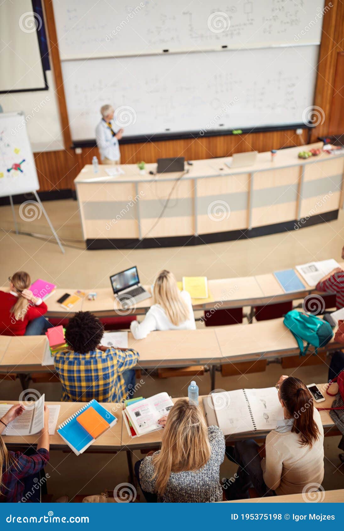 Students in Amphitheater on Lecture, Top View Stock Photo - Image of ...