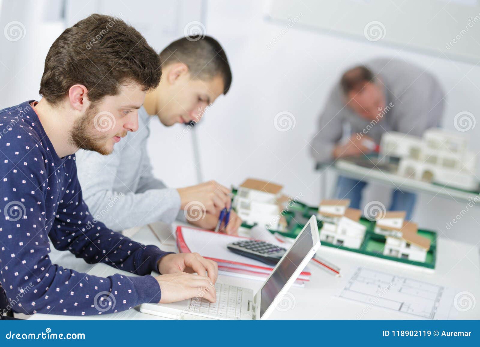 Students in Architecture Training Class Stock Image - Image of smart ...