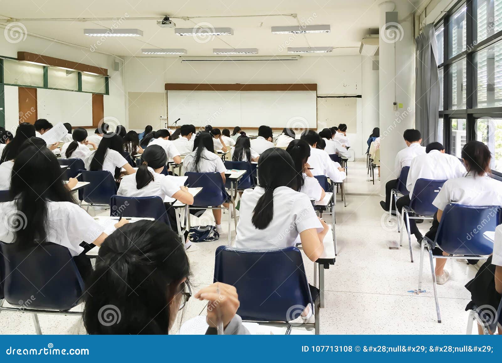 Students Bachelor`s Degree Class Examination. Editorial Stock Photo ...