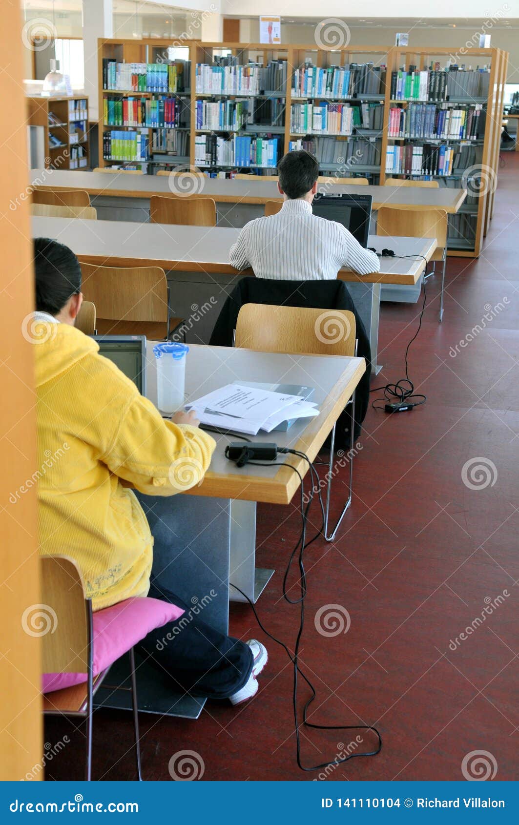 Students Back in a University Library Editorial Stock Image - Image of ...
