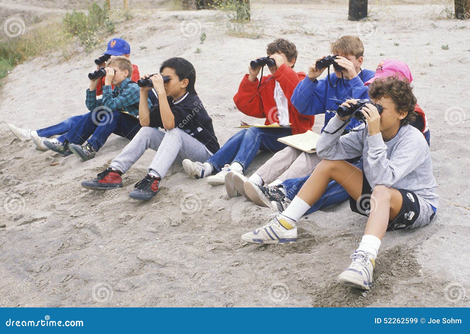Students Birdwatching at Upper Bay Ecological Reserve, CA Editorial ...