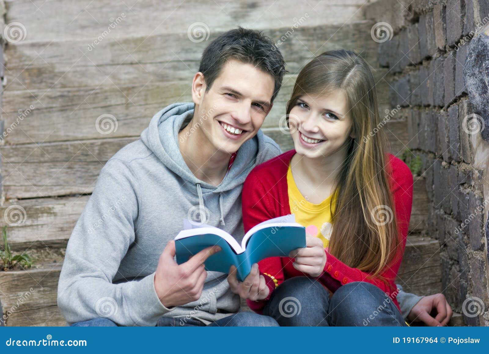 Students with book stock photo. Image of lifestyle, book - 19167964