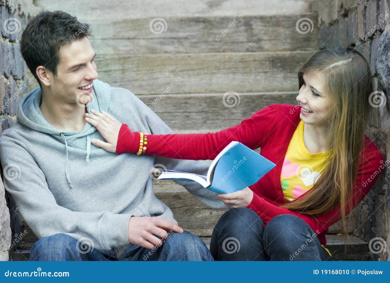 Students with book stock photo. Image of beautiful, pupil - 19168010