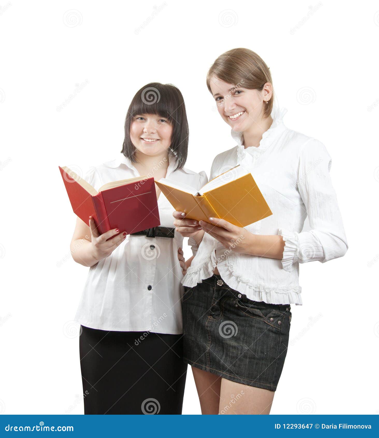 Students with books stock image. Image of diversity, girl - 12293647
