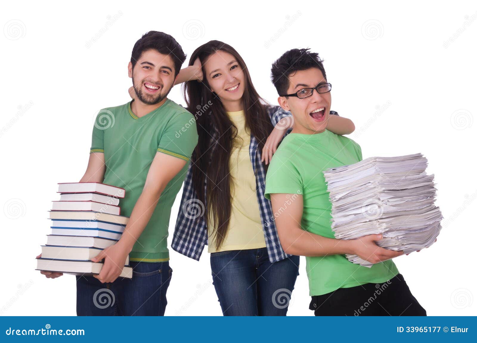Students with books stock image. Image of graduate, happiness - 33965177