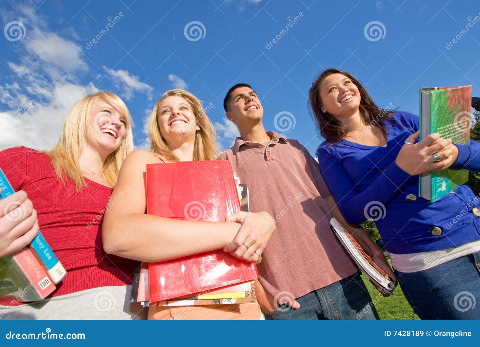 Students Carrying Books stock image. Image of project - 7428189