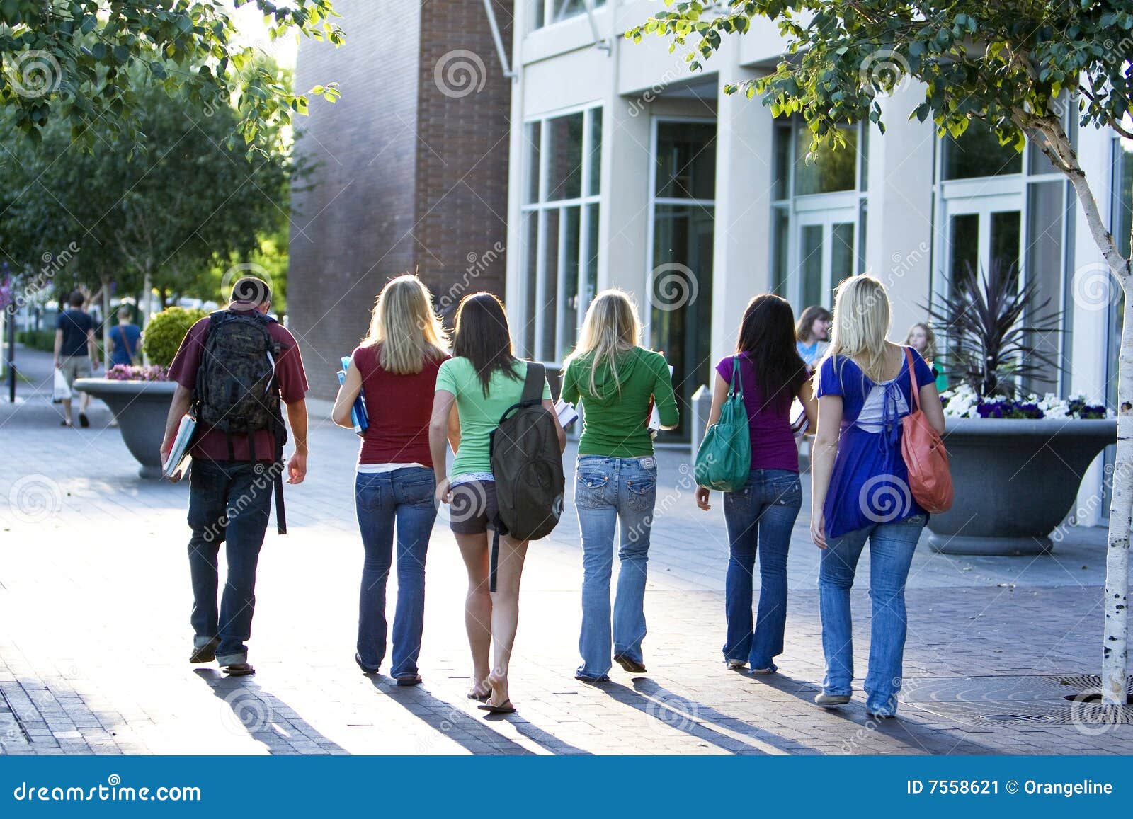 Students Carrying Books stock image. Image of school, adorable - 7558621