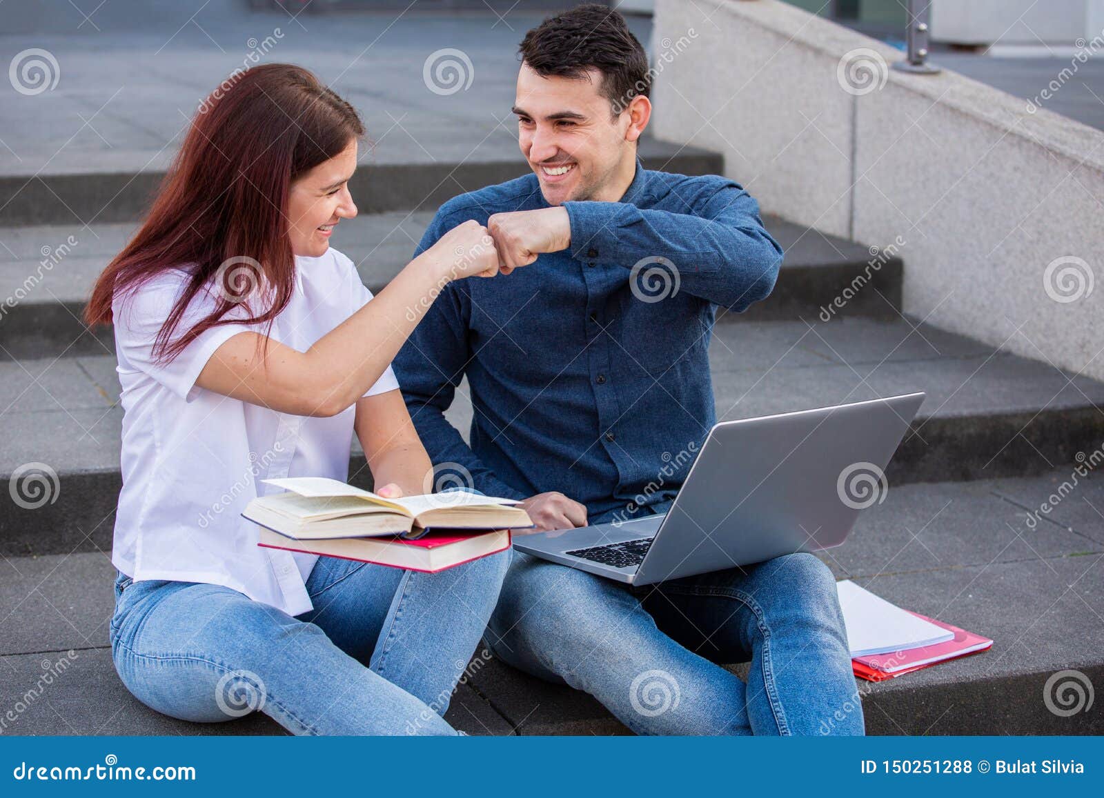 Students Celebrating Success Stock Photo - Image of friendship ...