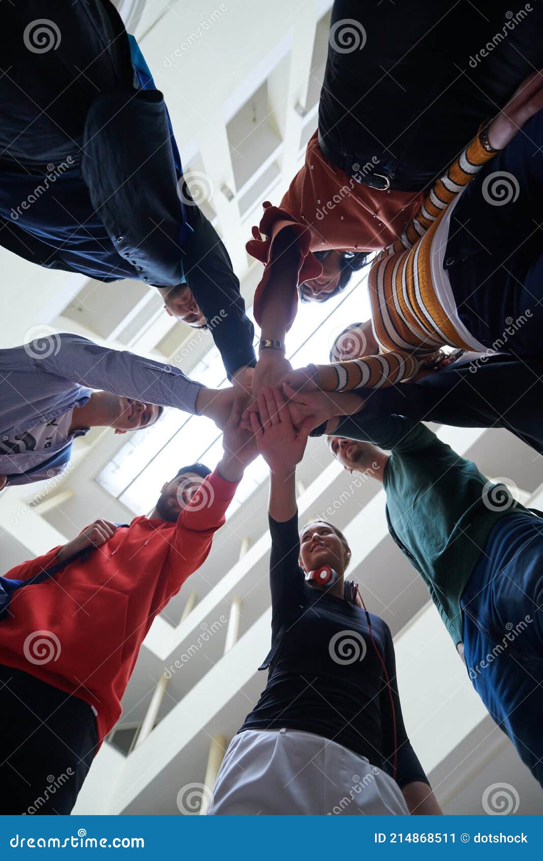 Students Celebrating Successfully Finished Project Stock Image - Image ...